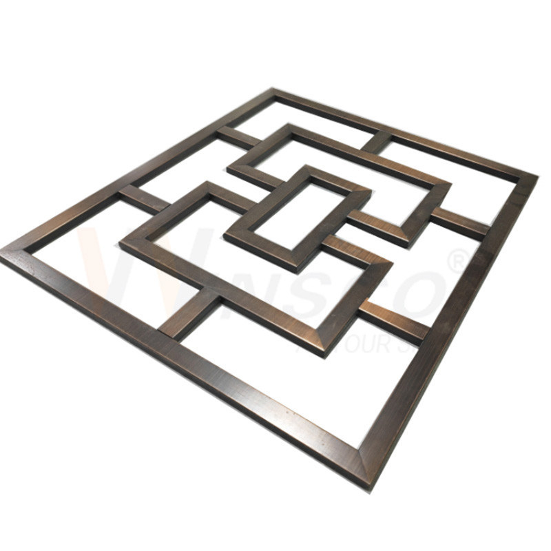 Fabrikasi Logam Stainless Steel Dekoratif Panel Dinding Logam Pembatas ...